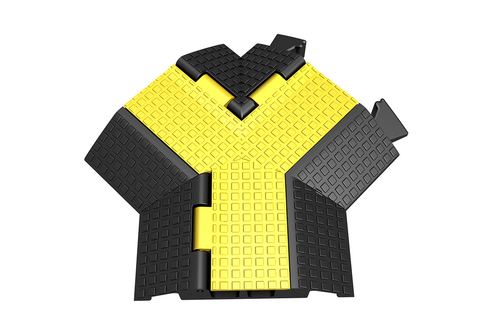 Small 2-Channel Cable Protector Y Style Corner - Safety Equipments ...